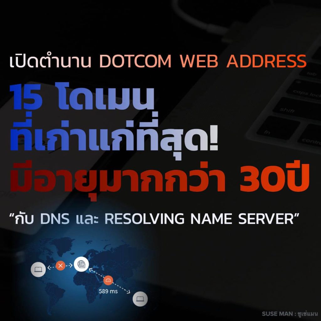 เปิดตำนาน Dotcom กับ 15 โดเมนที่เก่าแก่ที่สุด มีอายุมากกว่า 30ปี – SUSEMAN ซูเซ่แมน